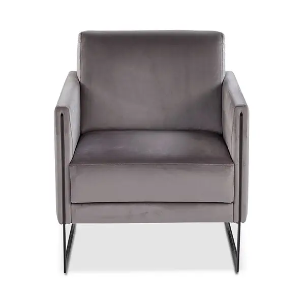 GIUSEPPE NICOLETTI Coco Velvet Brass Chair - Dubai Grigio - Titanium