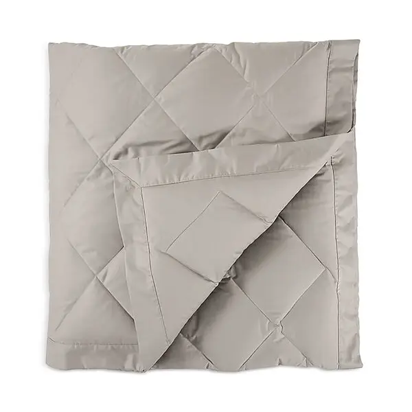 SCANDIA HOME The Diamond Quilted Everyday Down Blanket, Twin - Shale