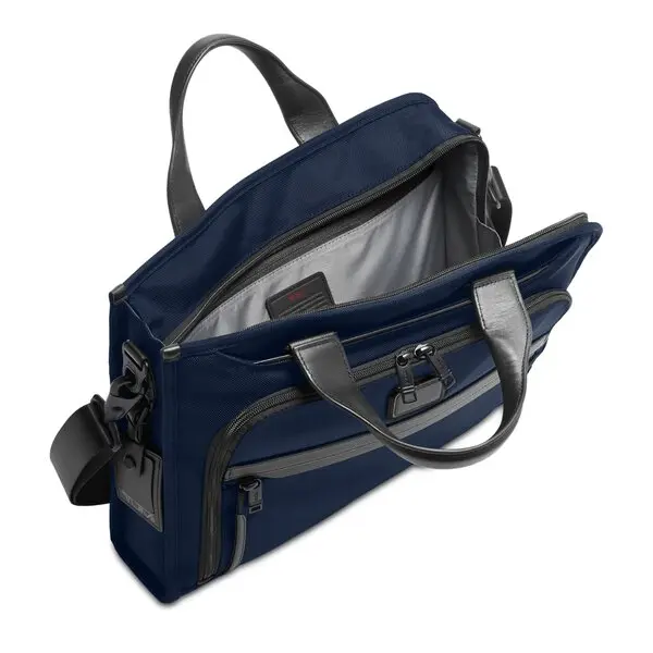 Tumi Alpha 3 Slim Deluxe Portfolio - Navy | Editorialist