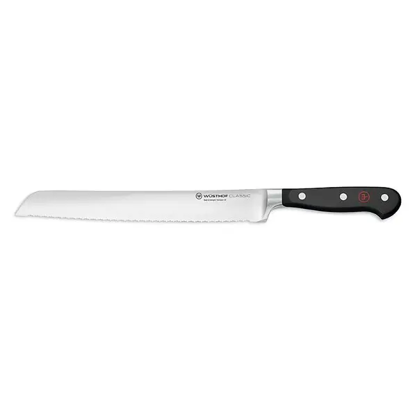 WUSTHOF Classic 9 Double Serrated Bread Knife - Black