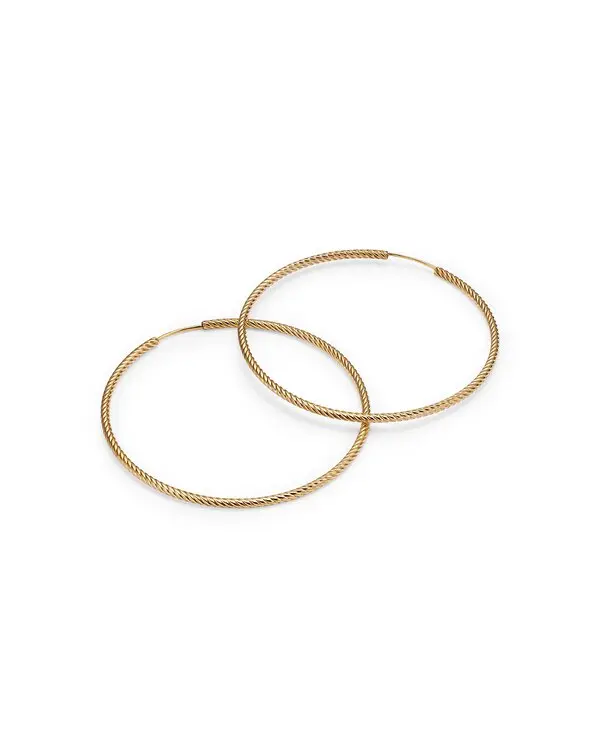 Bloomingdale'S 14k Yellow Twisted Hoop Earrings