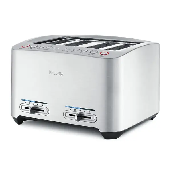 BREVILLE Die-cast 4-slice Toaster - Silver