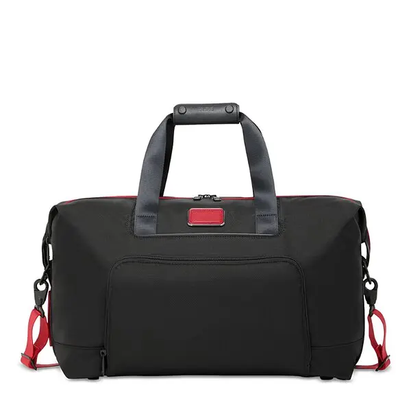 Tumi Alpha 3 Double Expansion Satchel - Black/red