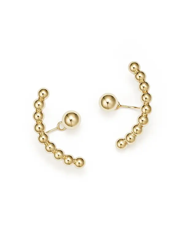 Bloomingdale'S 14k Yellow Ball Stud Ear Jackets - Gold
