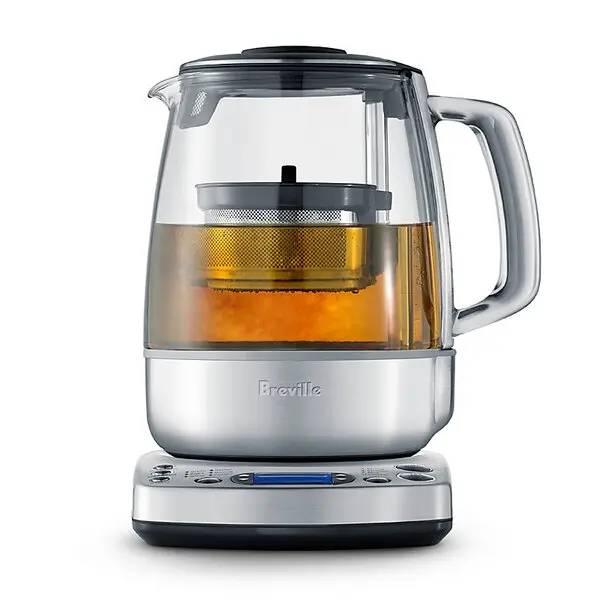 BREVILLE Infusion One-touch Tea Maker - Silver/clear
