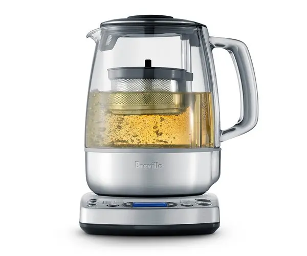 BREVILLE Infusion One-touch Tea Maker - Silver/clear