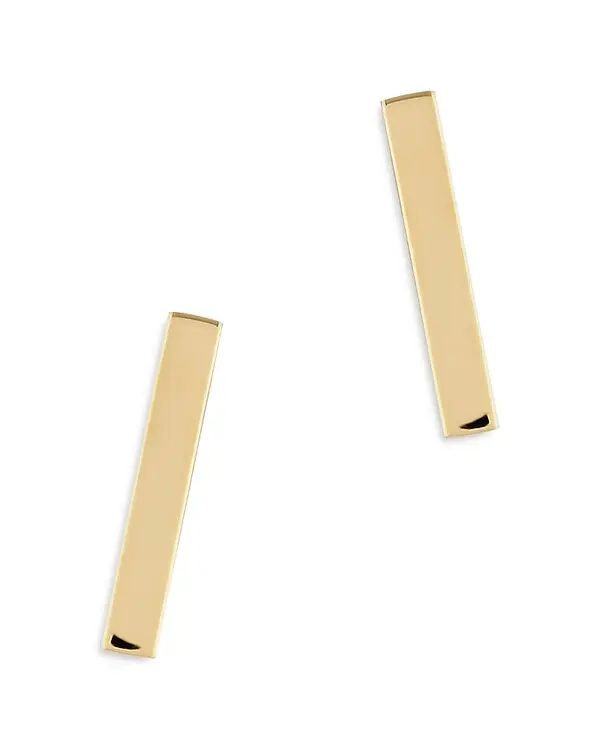 Bloomingdale'S 14k Yellow Bar Stud Earrings - Gold