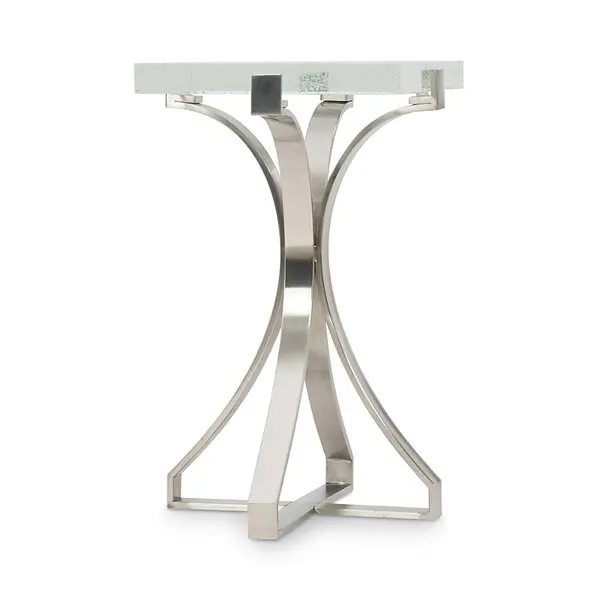 HOOKER FURNITURE Bubble Glass Accent Table - Chrome