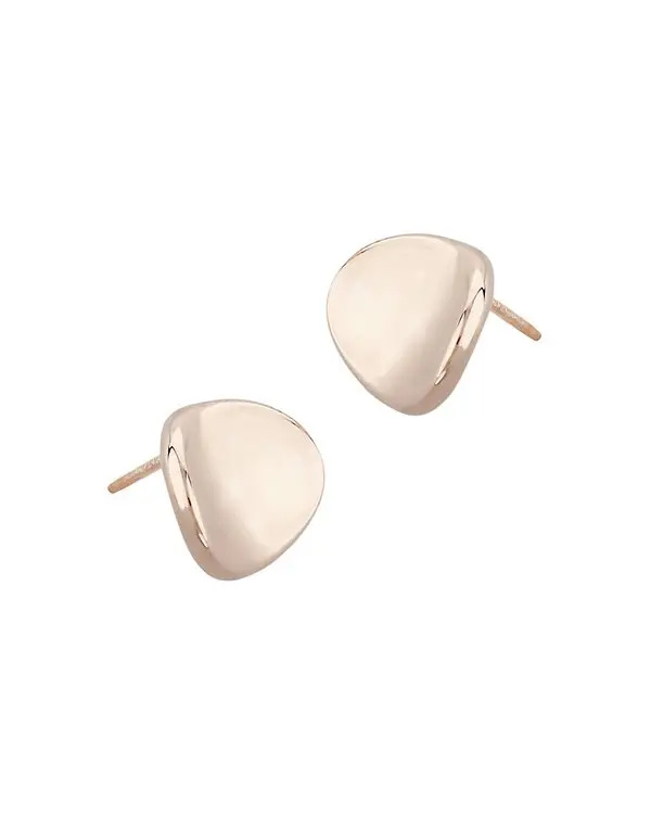 Bloomingdale'S 14k Small Disk Stud Earrings - Rose Gold