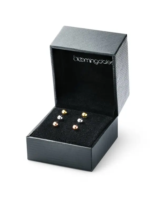 Bloomingdale'S Ball Stud Earrings Set