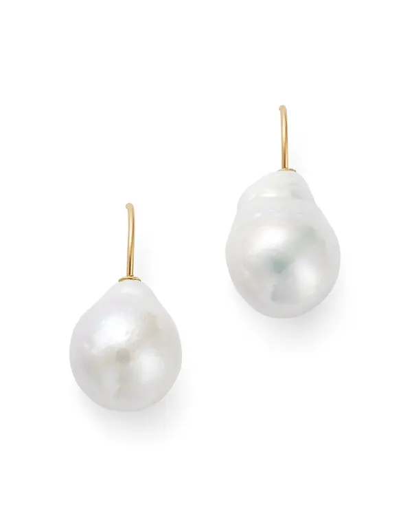 Bloomingdale'S Cultured Freshwater Pearl Drop Earrings - White/gold