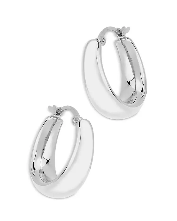 Bloomingdale'S 14k Gold Huggie Hoop Earrings - White