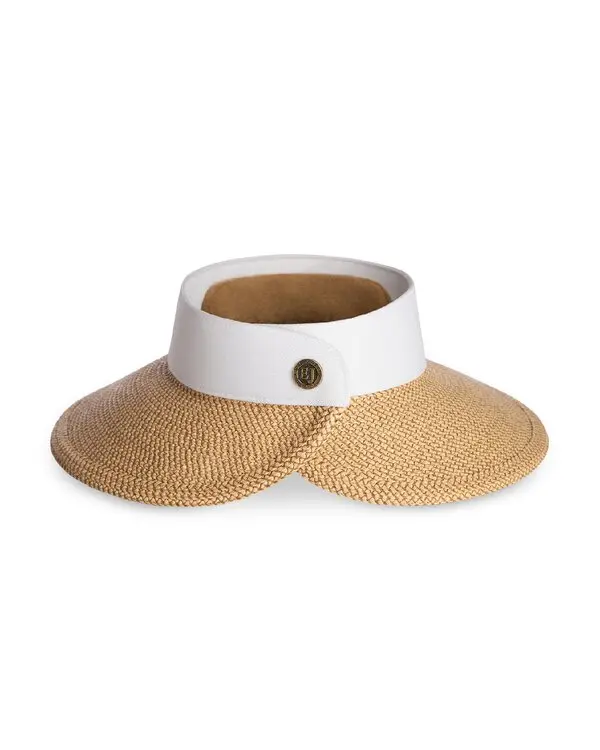 Eric Javits Halo Visor - Beige/white