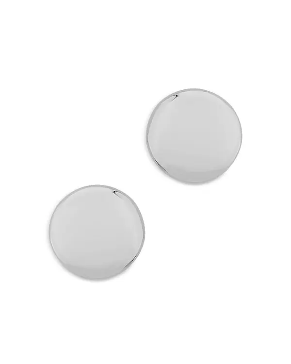 Bloomingdale'S Button Stud Earrings - White