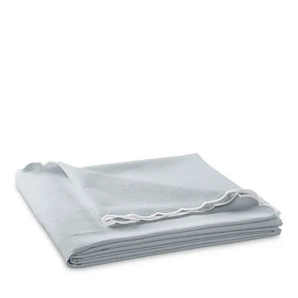 MATOUK Diamond Pique Coverlet, Twin - Pool