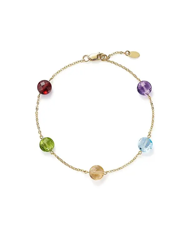 Bloomingdale'S 14k Yellow Gold Multi Gemstone Bracelet - Multi/gold