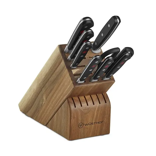 WUSTHOF Classic 9 Pc Knife Set - Black