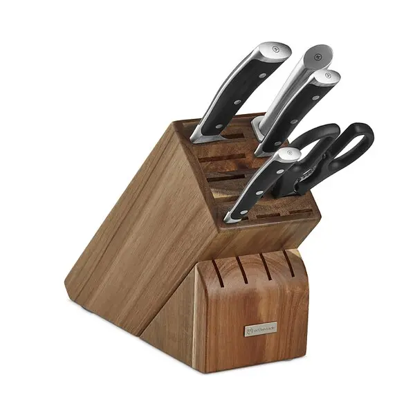 WUSTHOF Classic Ikon 6-piece Knife Set With Block - Black