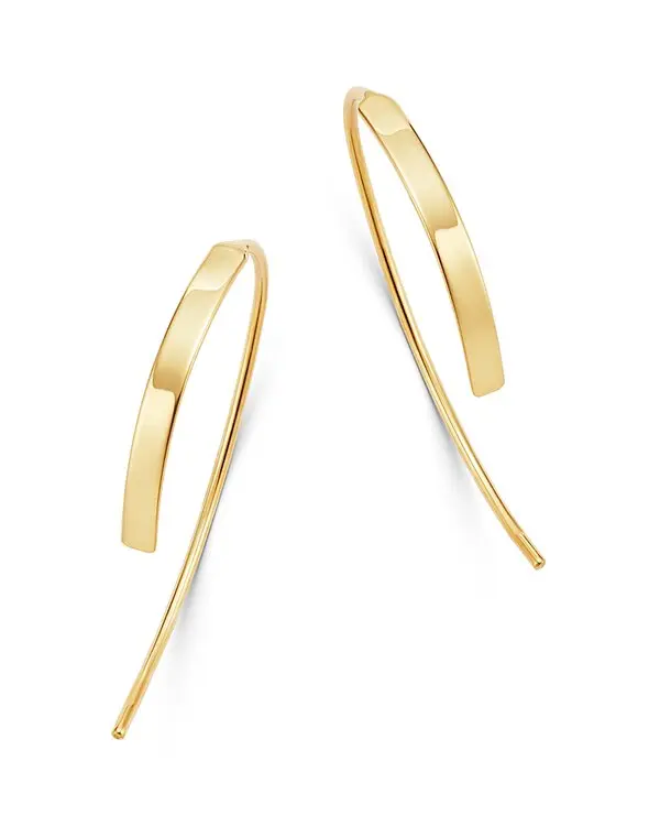 MOON & MEADOW Bar Threader Earrings - Gold