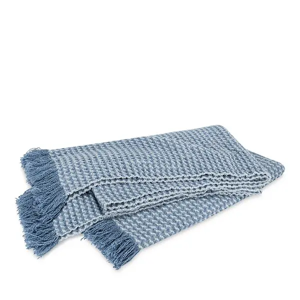MATOUK Cleo Cashmere Throw - Hazyblue