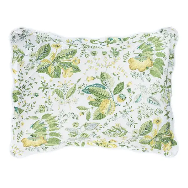 MATOUK Schumacher Pomegranate Quilted King Sham - Citrus