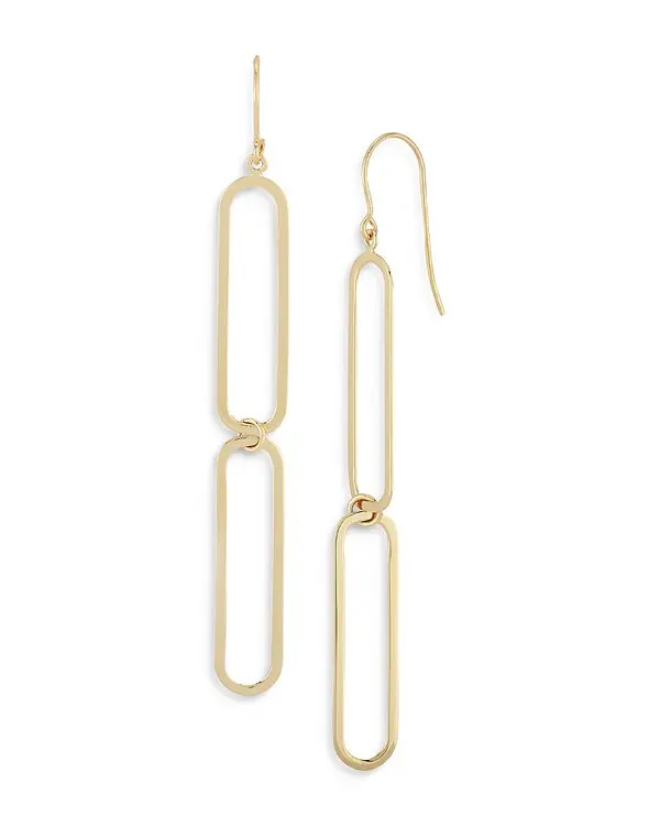 Bloomingdale'S 14k Yellow Paper Clip Drop Earrings - Gold