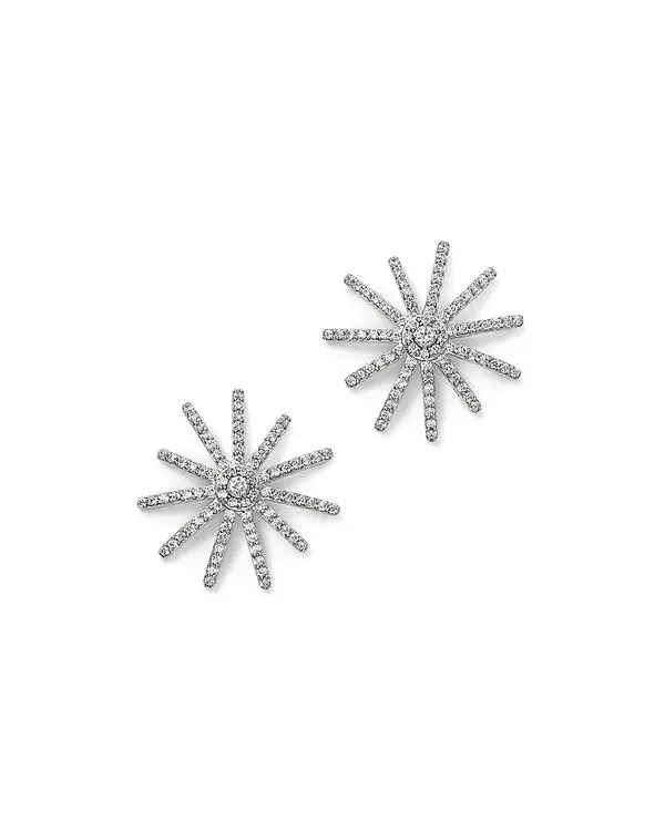 Bloomingdale'S 14k Gold Diamond Starburst Statement Earrings, 0.50 Tcw