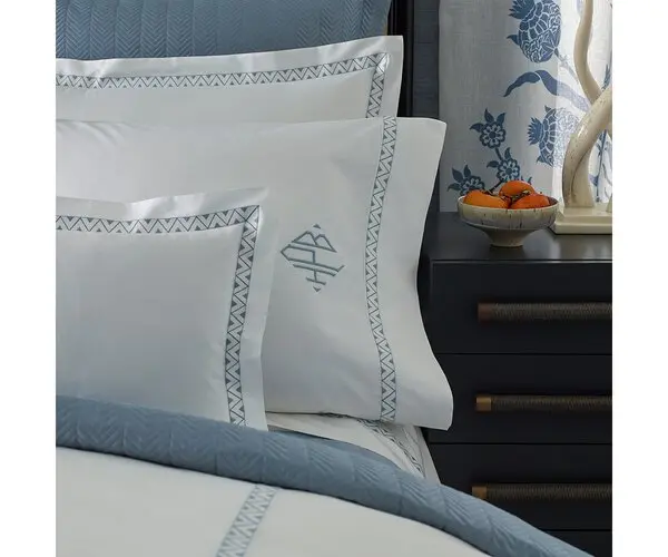 MATOUK Schumacher Prado King Sham - Hazy Blue
