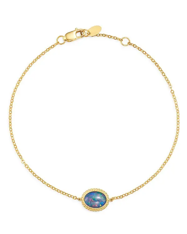 Bloomingdale'S Opal Oval Bracelet - Blue/gold