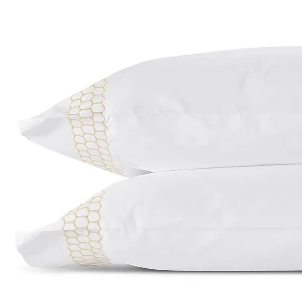 MATOUK Liana King Pillowcase, Pair - Champagne Ivory