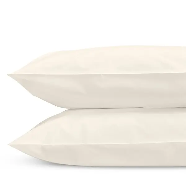 MATOUK Luca Satin Stitch King Pillowcase, Pair - Ivory