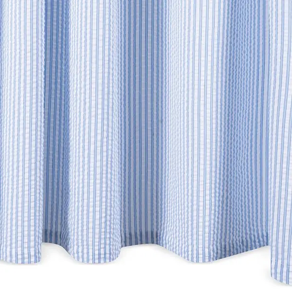 MATOUK Matteo Seersucker Shower Curtain - Azure