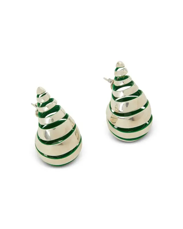 Bottega Veneta Spiral Drop Earrings