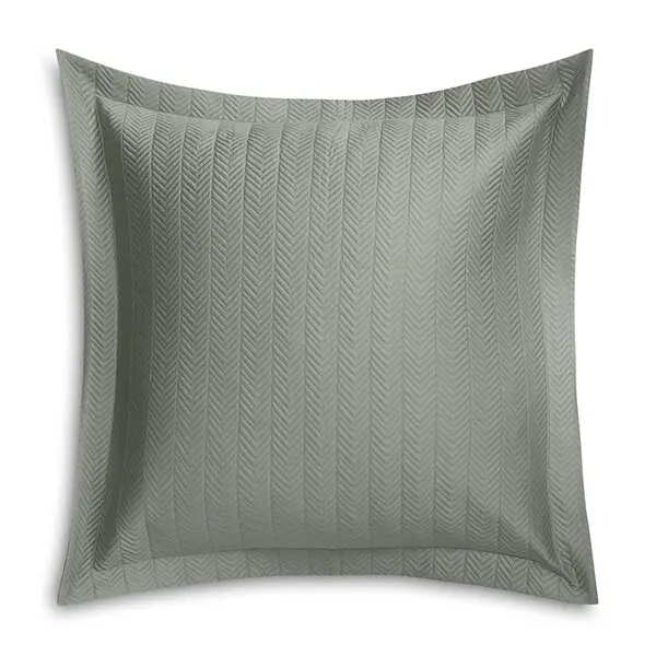 MATOUK Netto Quilted Euro Sham - Celadon