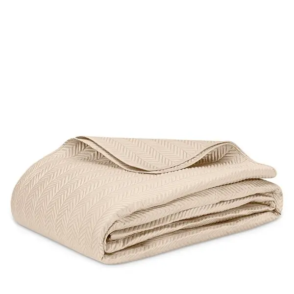 MATOUK Netto Quilted Coverlet, King - Dune