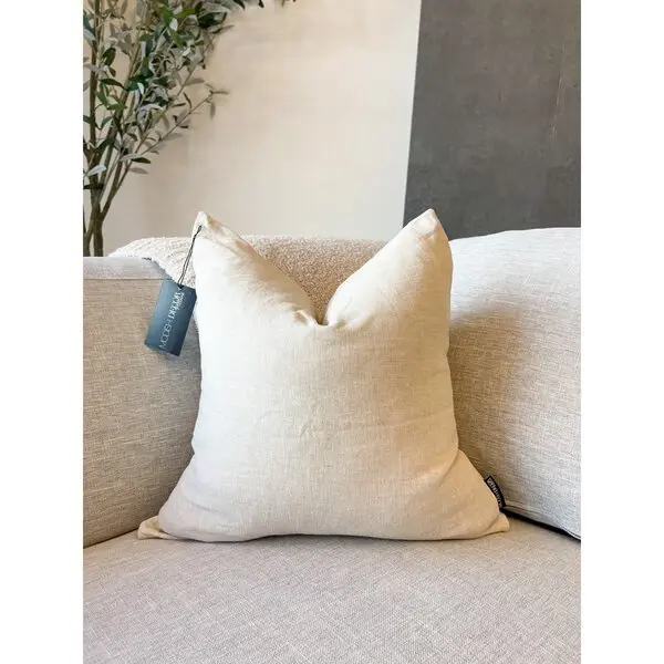 MODISH DECOR PILLOWS Square Pillow Cover, 18"l X 18"w - Beige