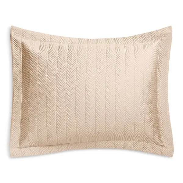 MATOUK Netto Quilted Standard Sham - Dune