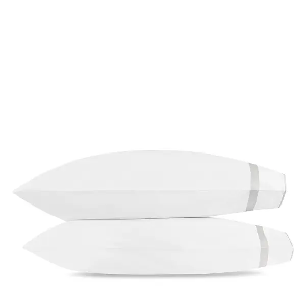 MATOUK Louise Standard Pillowcase, Pair - Silver