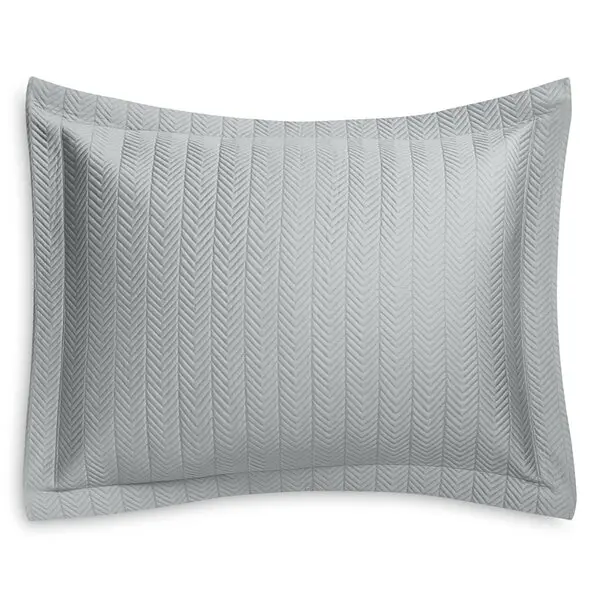 MATOUK Netto Quilted King Sham - Pool