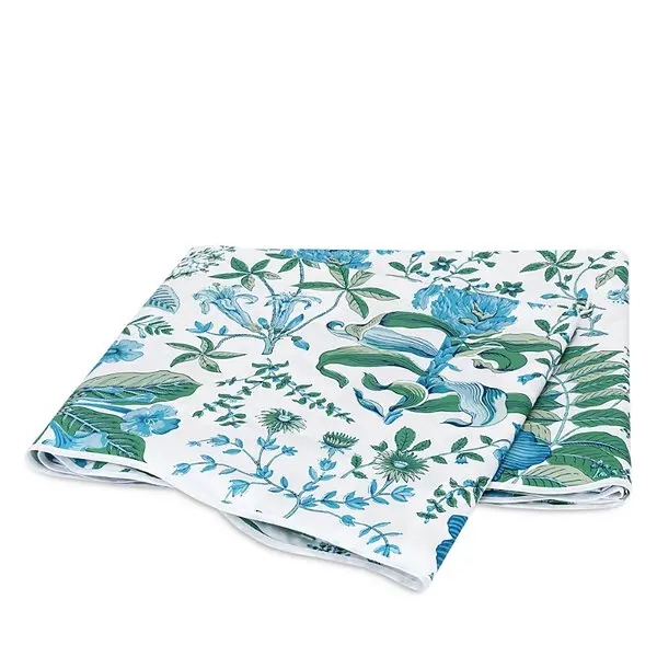 MATOUK Schumacher Pomegranate Flat Sheet - Sea