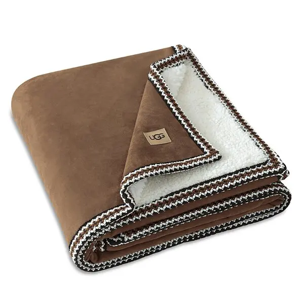 UGG Kirkwood Braid Throw Blanket, 50 X 70 - Chestnut