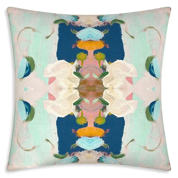 LAURA PARK Designs Monet's Garden Decorative Pillow, 22 X 22
