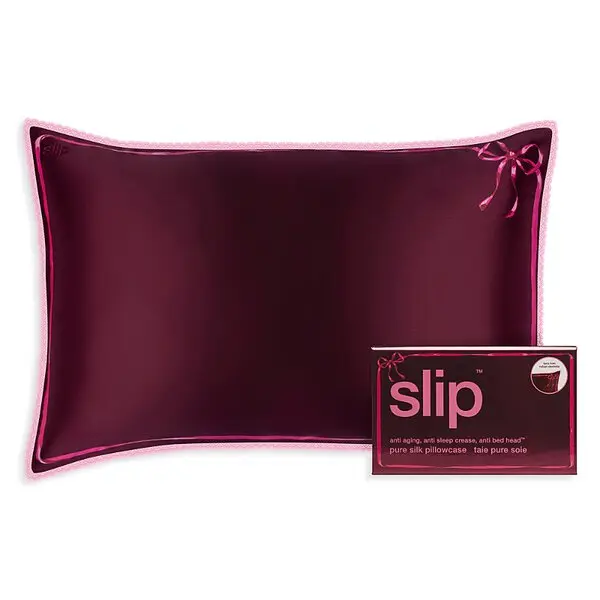 Slip Pure Silk Pillowcase - Crimson Kiss