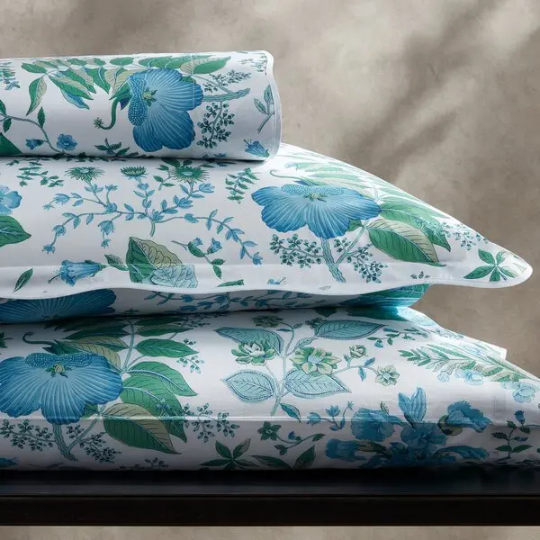 MATOUK Schumacher Pomegranate Duvet Cover, Queen - Sea