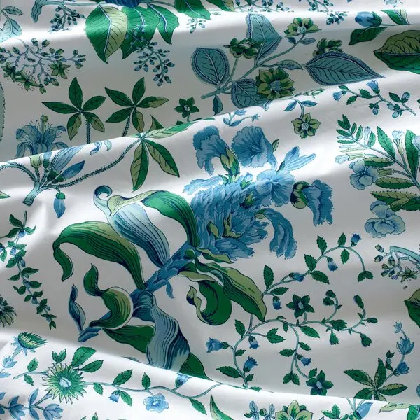 MATOUK Schumacher Pomegranate Duvet Cover, Queen - Sea