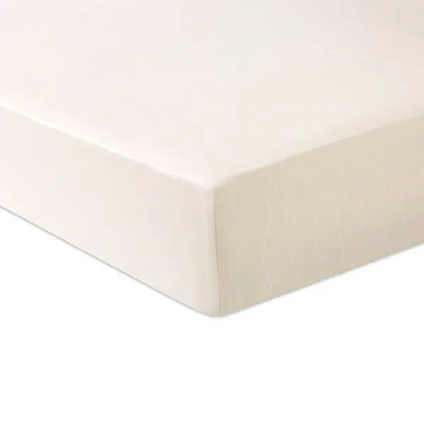 ANNE DE SOLENE Dolce Vita Organic Cotton Fitted Sheet, Queen - Ivory