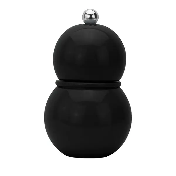 ADDISON ROSS Lacquer Bobbin Salt Or Pepper Mill Grinder - Black
