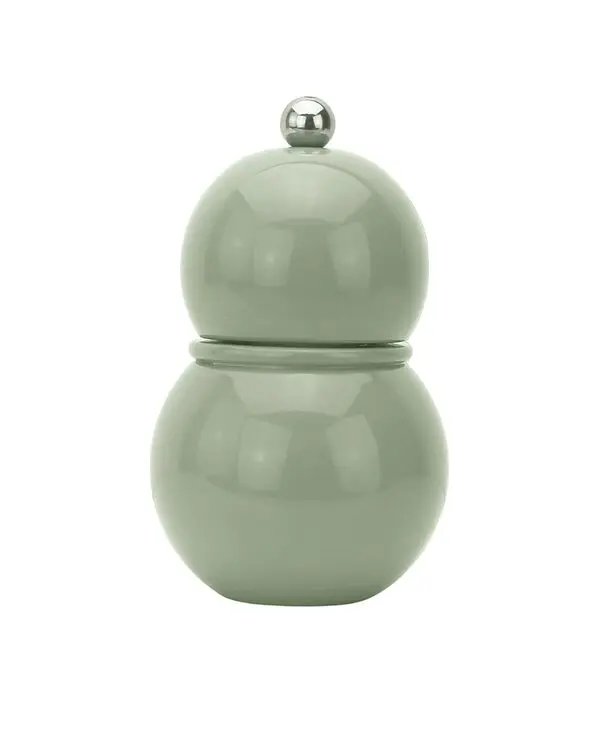ADDISON ROSS Lacquer Bobbin Salt Or Pepper Mill Grinder - Leaf