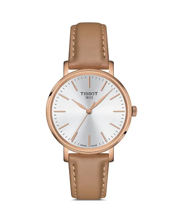TISSOT Everytime 34mm Watch - Silver/beige