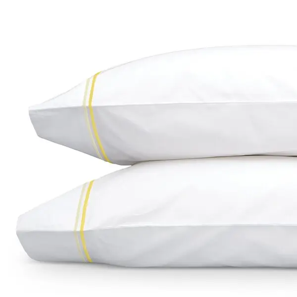 MATOUK Essex King Pillowcase, Pair - Lemon